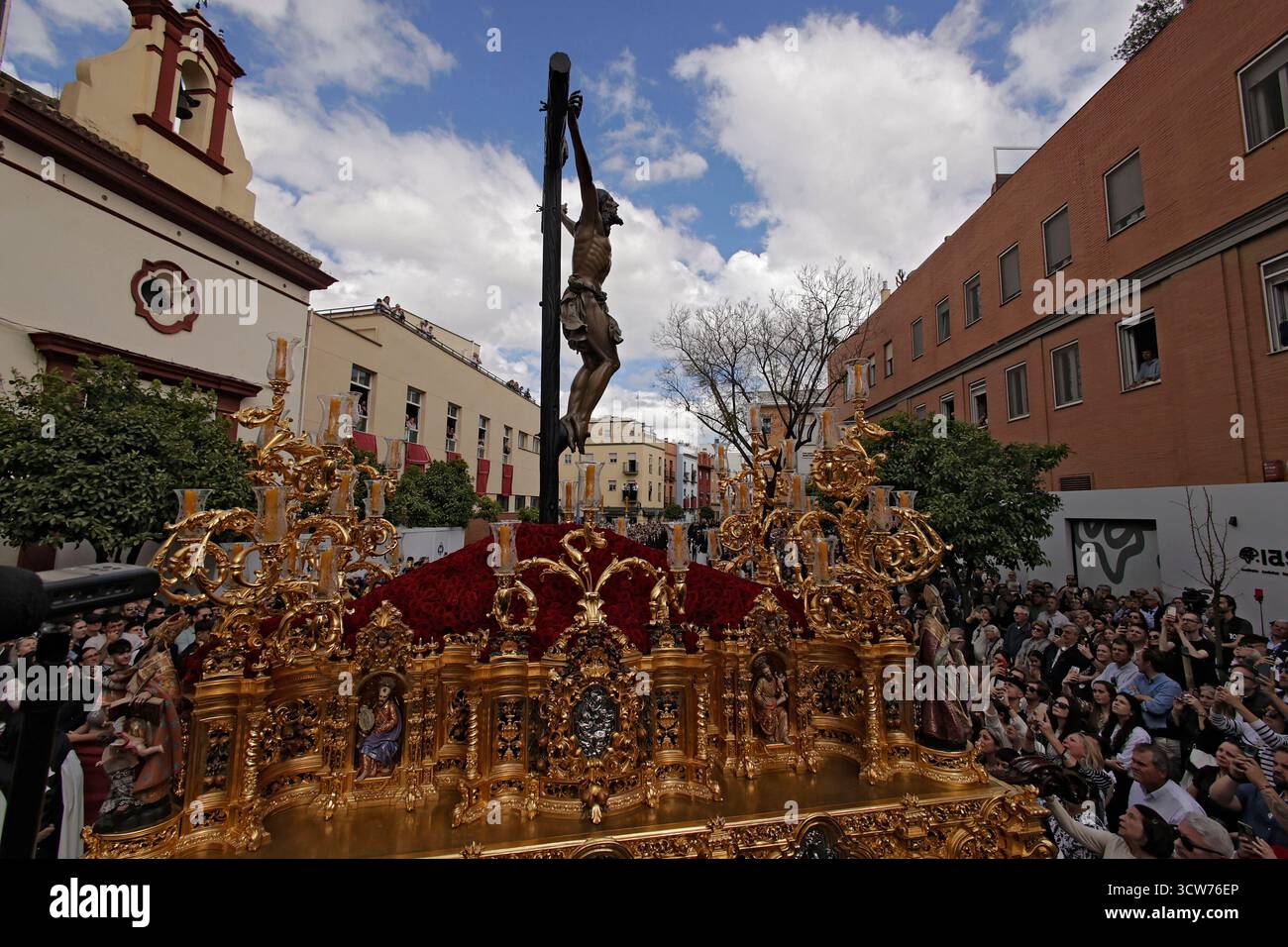 Seville, April 18, 2025. Holy Week 2025. Good Friday. Departure of the ...