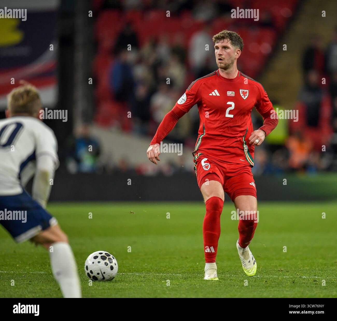 Chris Mepham of Wales in action during the International Friendly match ...