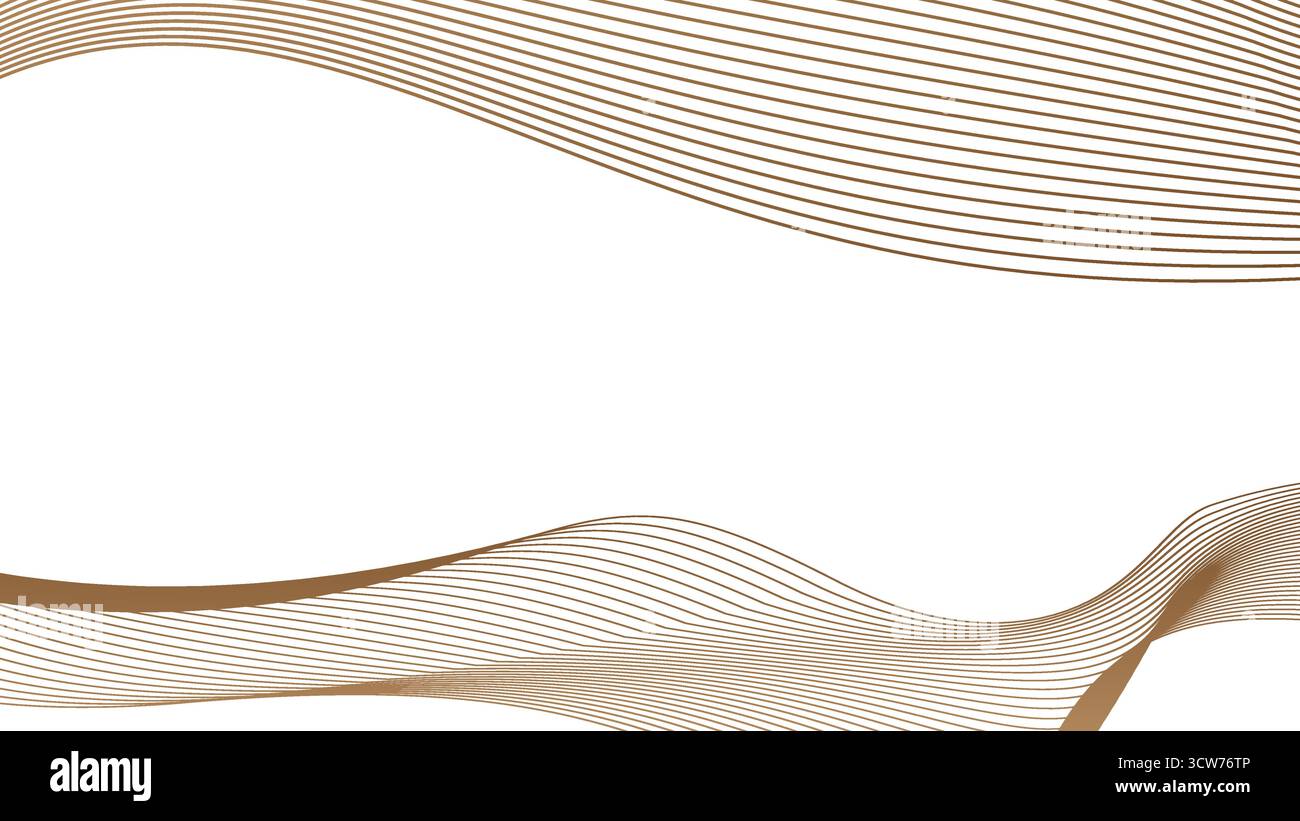 Golden liquid wavy lines Stock Vector Images - Alamy