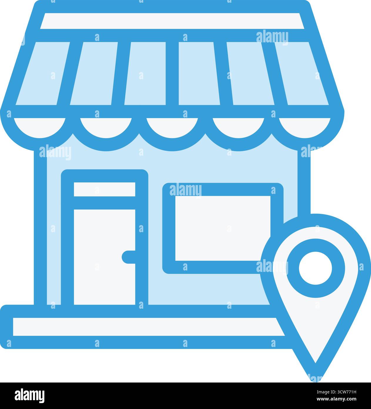 Colorful icon store location Cut Out Stock Images & Pictures - Alamy