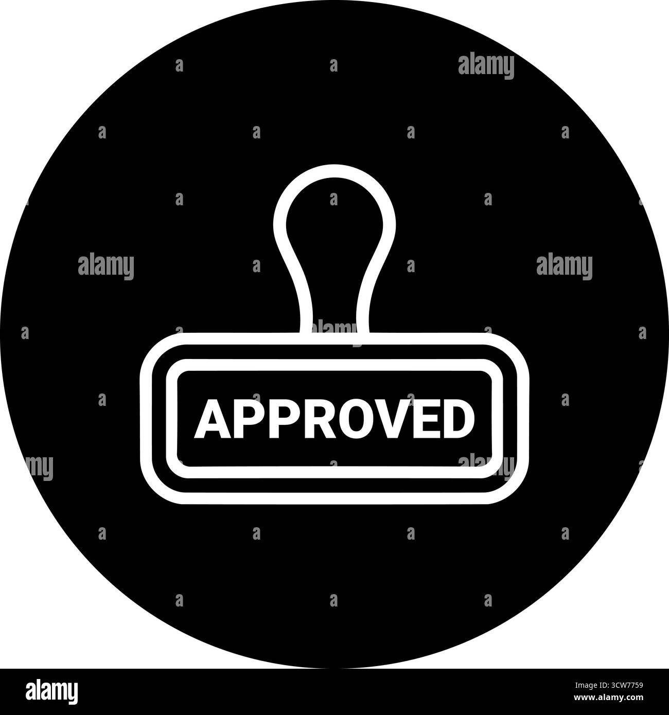 Minimalist check mark logo hi-res stock photography and images - Alamy