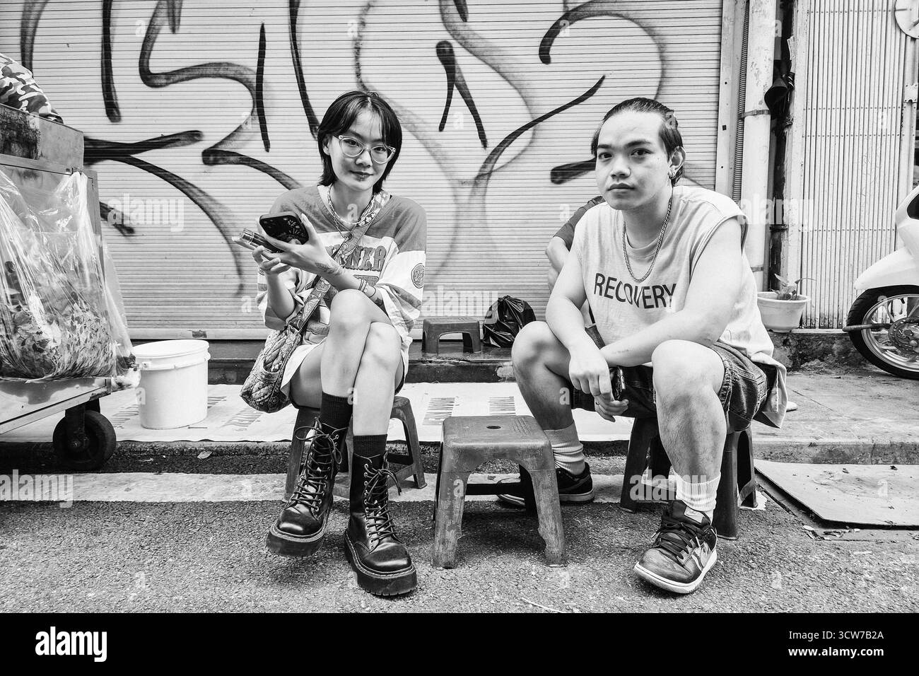 Vietnamese boy not smile Black and White Stock Photos & Images - Alamy