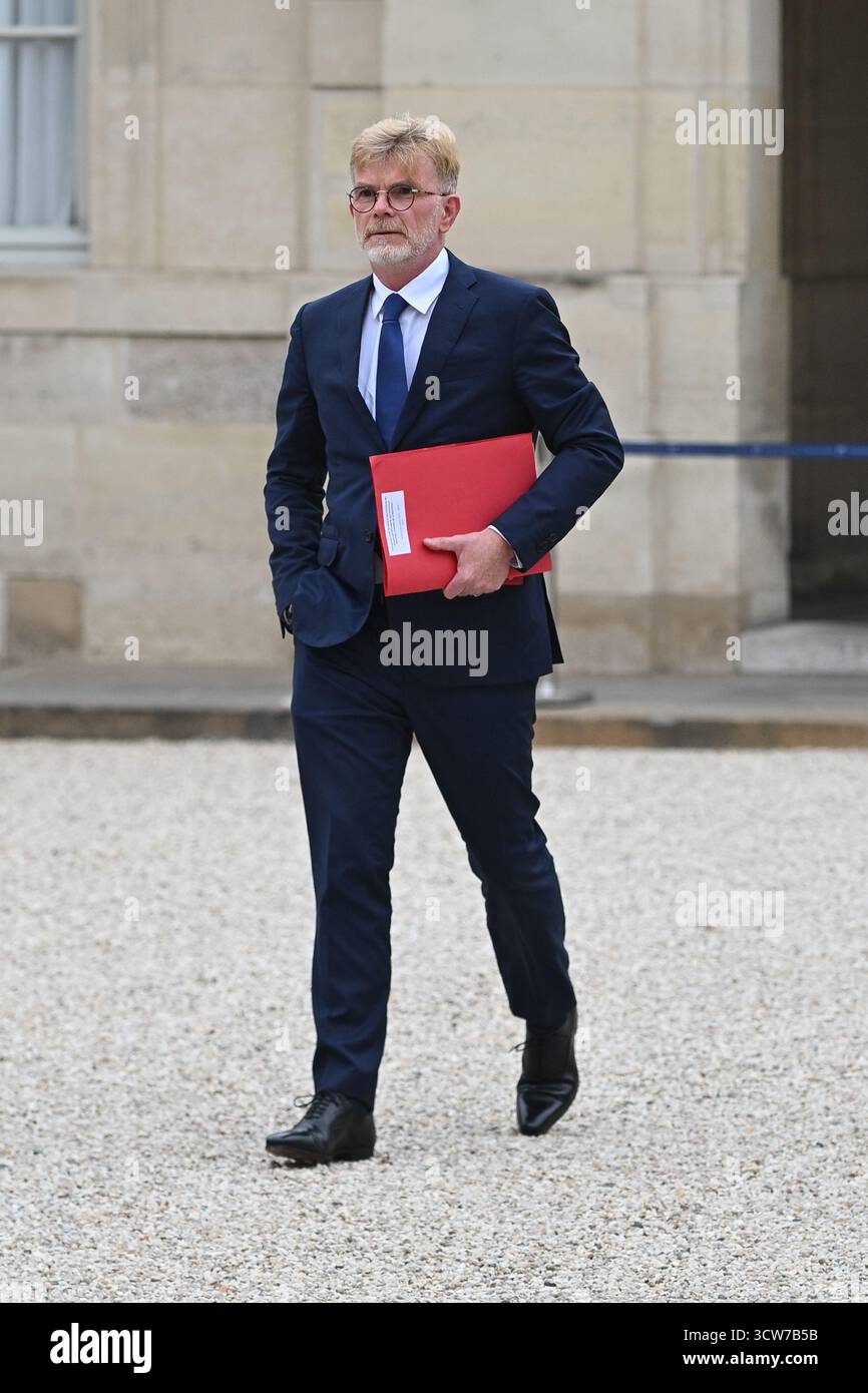 Paris, France. 10th Oct, 2025. Marc Fesneau during the Consultation of ...