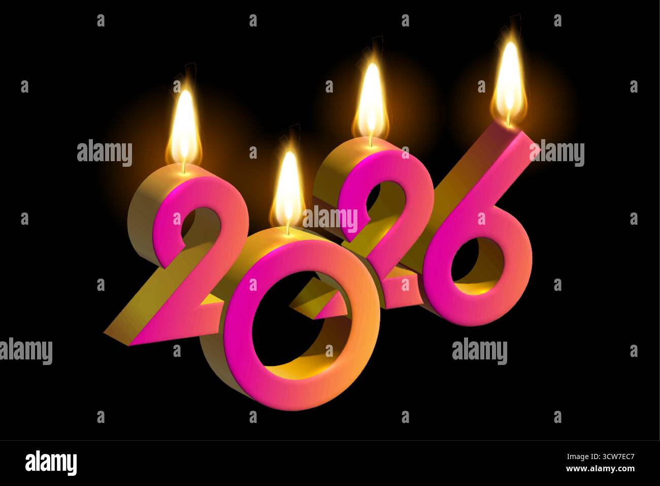 Lit candles on christmas Stock Vector Images - Alamy