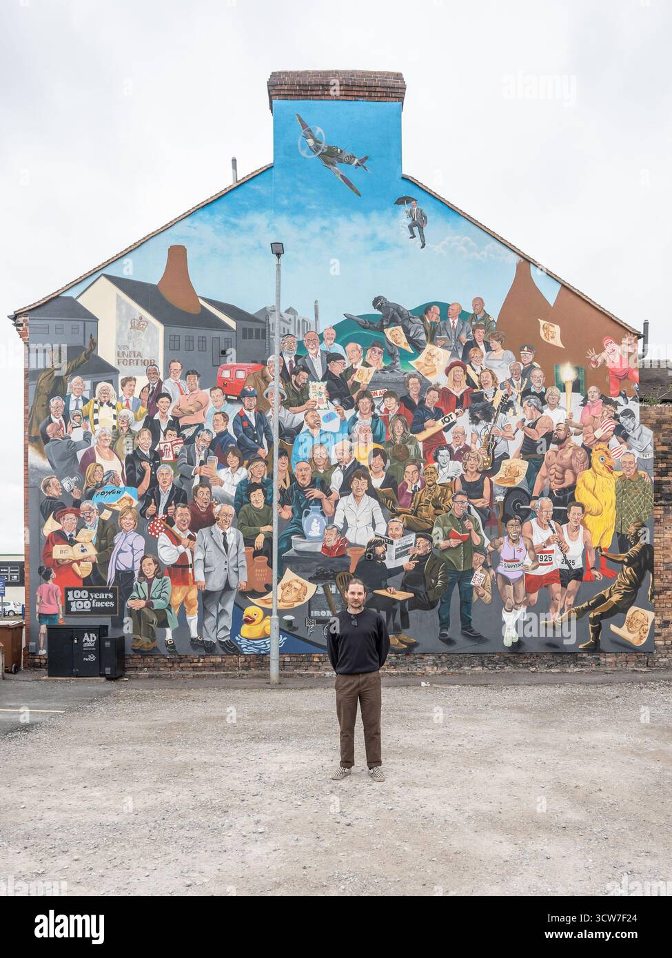 Stoke-On-Trent, Staffordshire, UK. 10th Oct 2025. The 100 Faces for 100 ...
