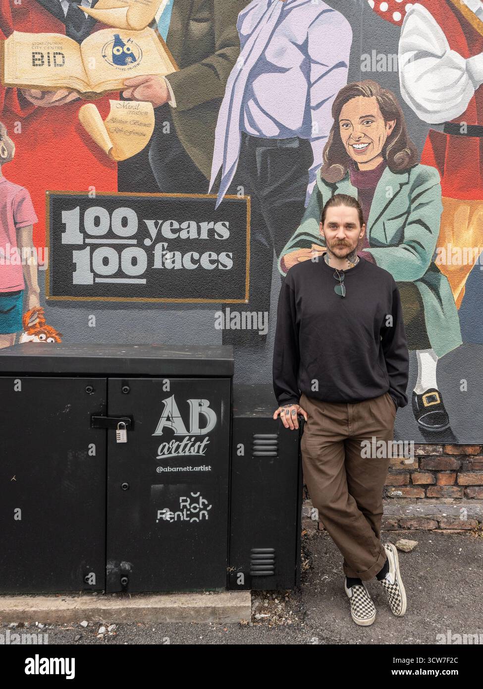 Stoke-On-Trent, Staffordshire, UK. 10th Oct 2025. The 100 Faces for 100 ...