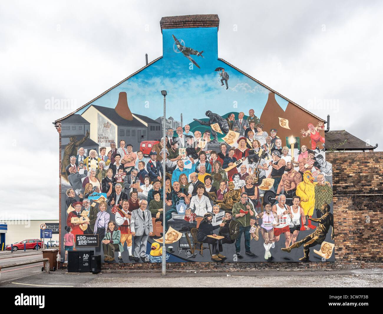 Stoke-On-Trent, Staffordshire, UK. 10th Oct 2025. The 100 Faces for 100 ...