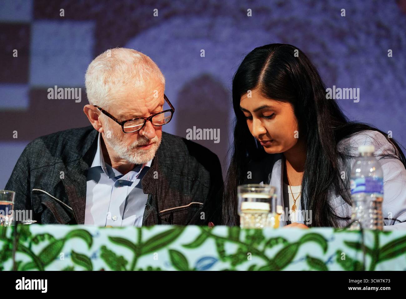 Jeremy Corbyn and Zarah Sultana take part in a discussion on Your Party ...