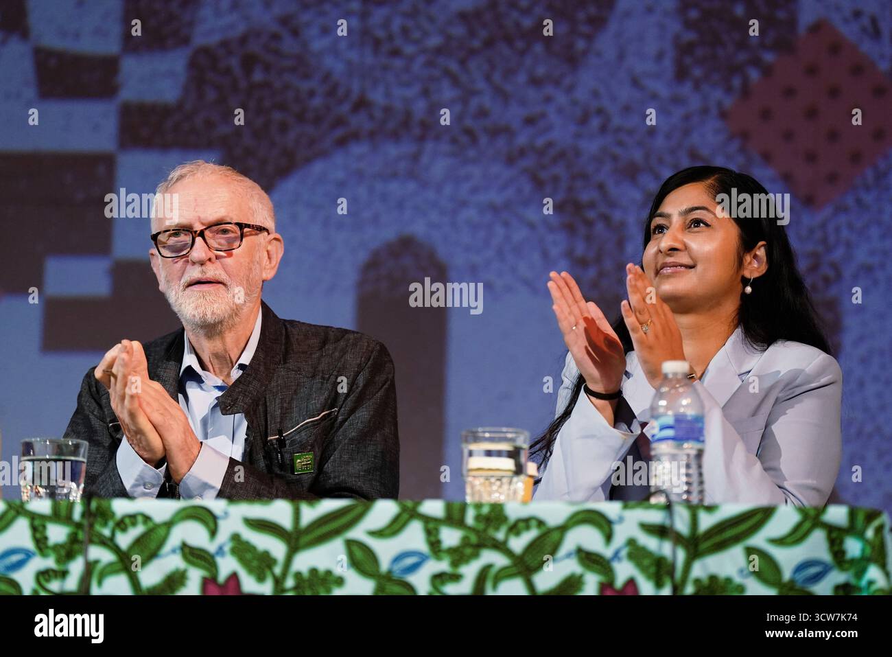 Jeremy Corbyn and Zarah Sultana take part in a discussion on Your Party ...