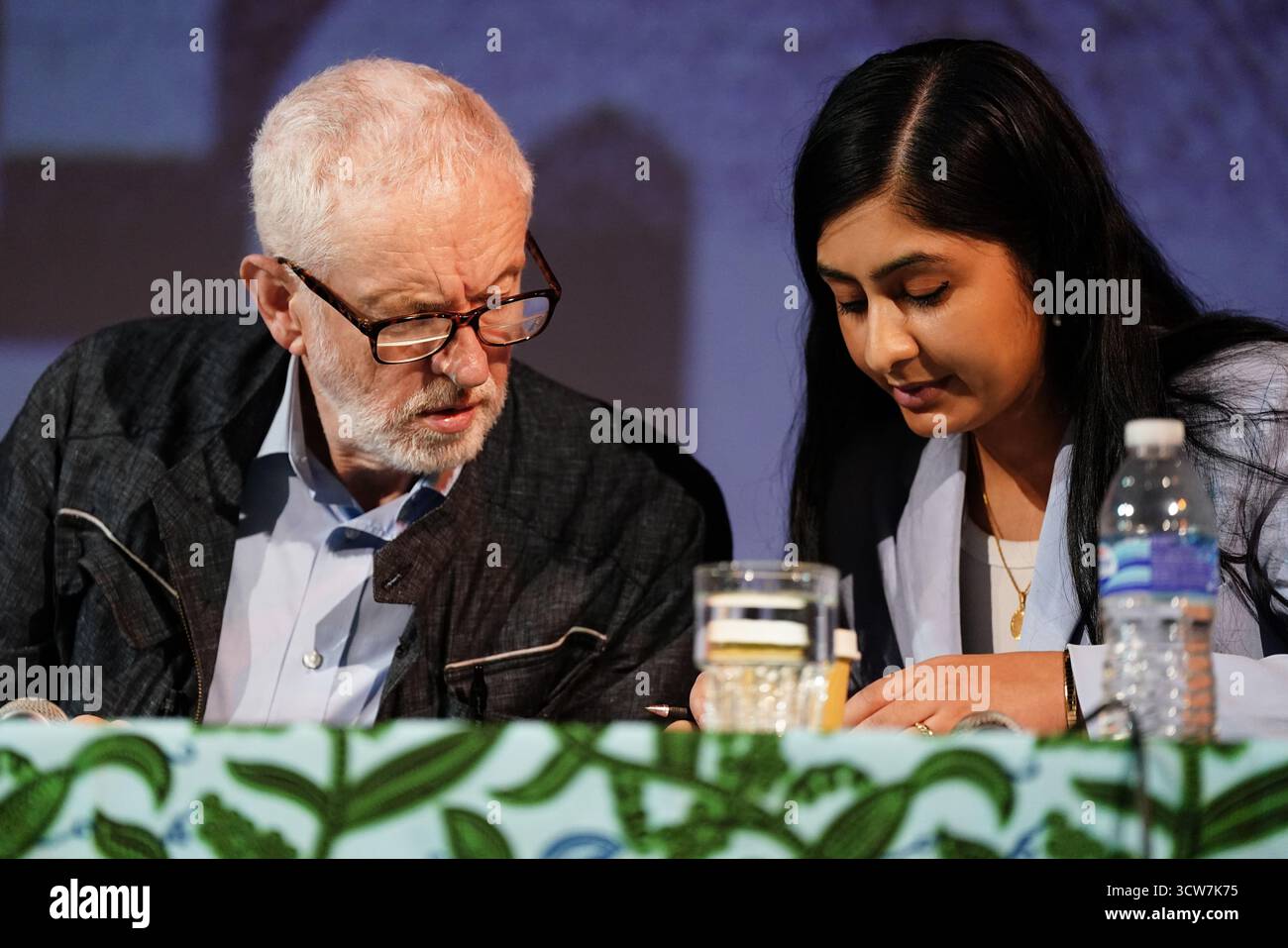 Jeremy Corbyn and Zarah Sultana take part in a discussion on Your Party ...