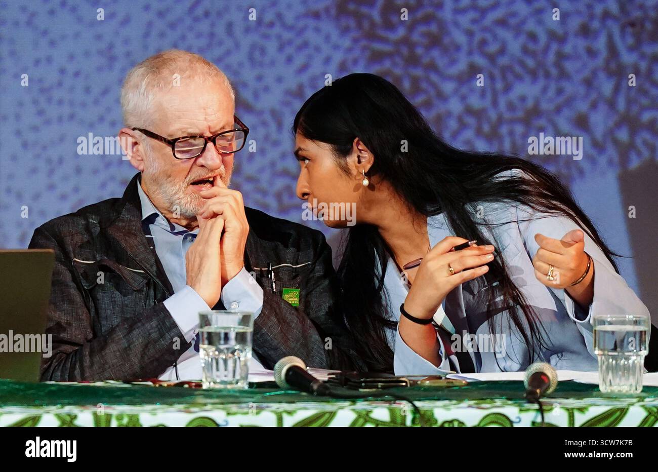 Jeremy Corbyn and Zarah Sultana take part in a discussion on Your Party ...