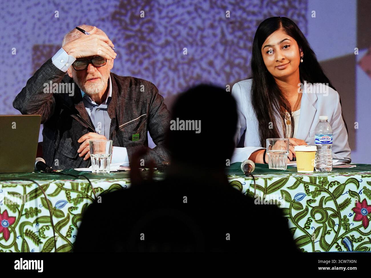 Jeremy Corbyn and Zarah Sultana take part in a discussion on Your Party ...