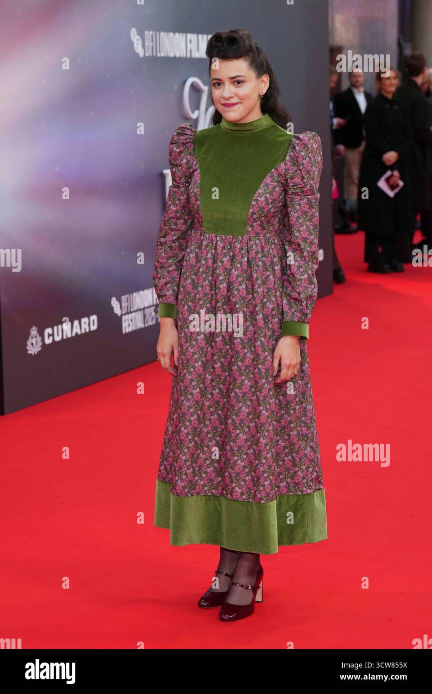 Grace Edwards poses for photographers upon arrival at the premiere of ...