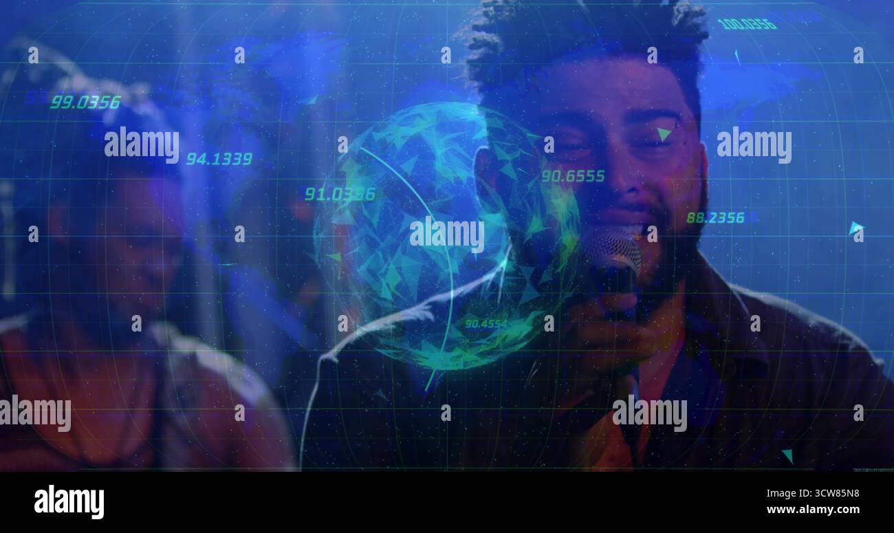 Grid light projections hi-res stock photography and images - Alamy