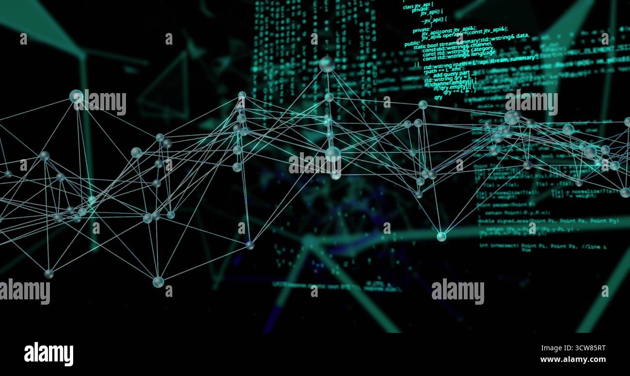 Geometric shapes digital particles forming hi-res stock photography and ...