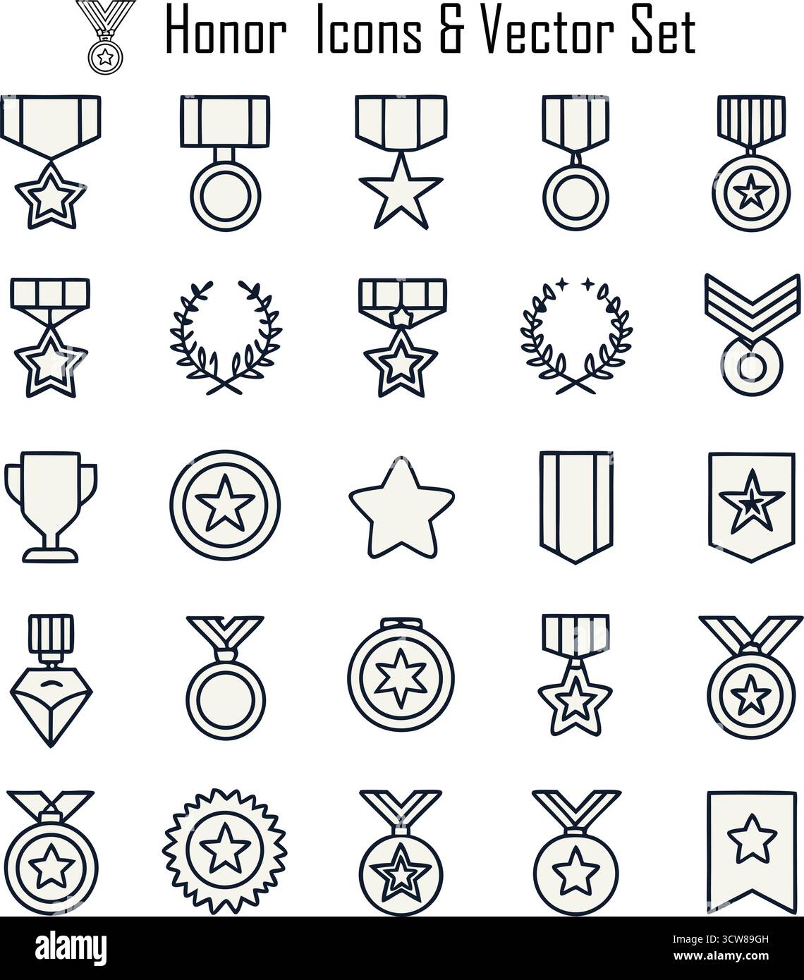 Tribute set Stock Vector Images - Alamy