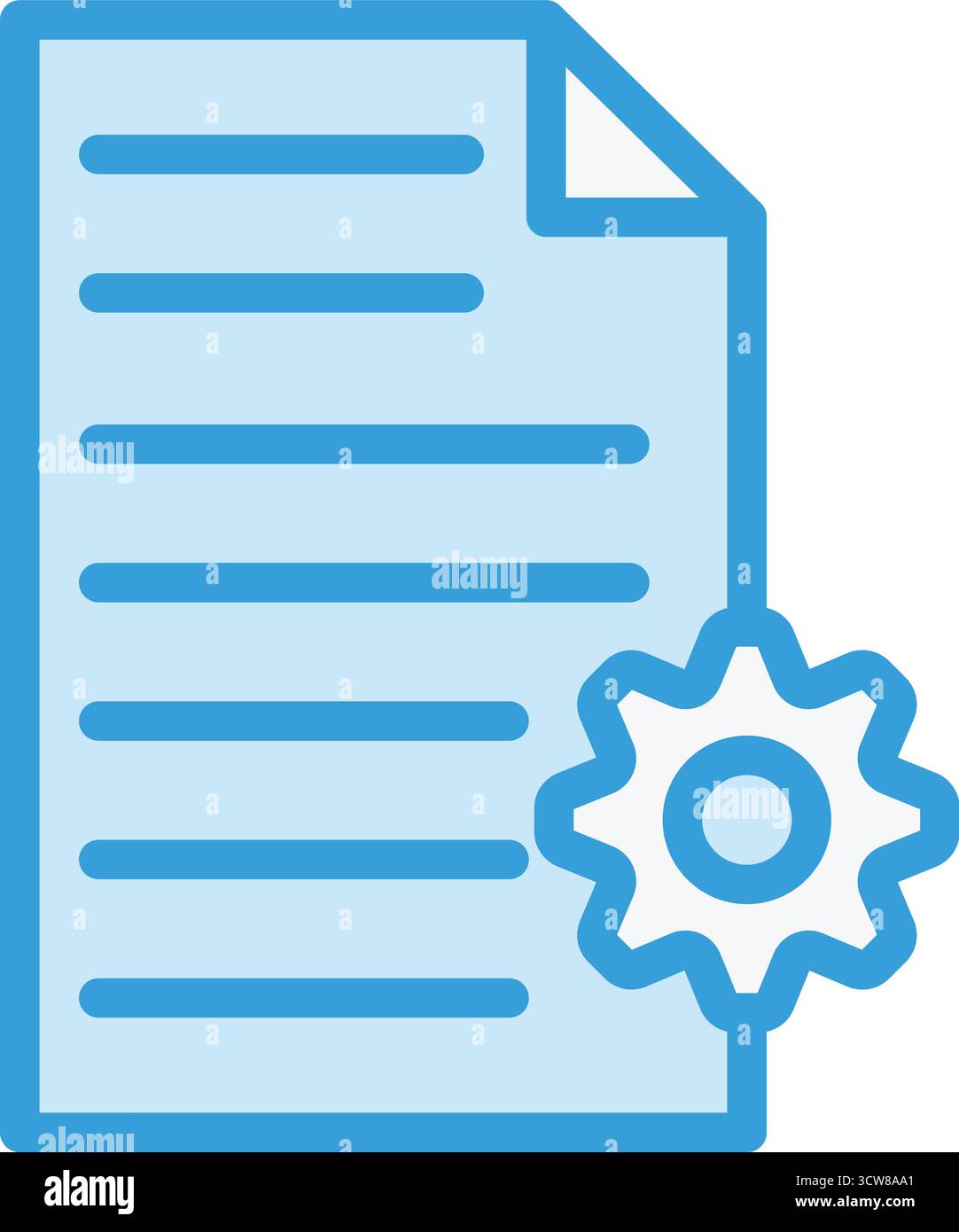 Document process icon isolated Stock Vector Images - Alamy