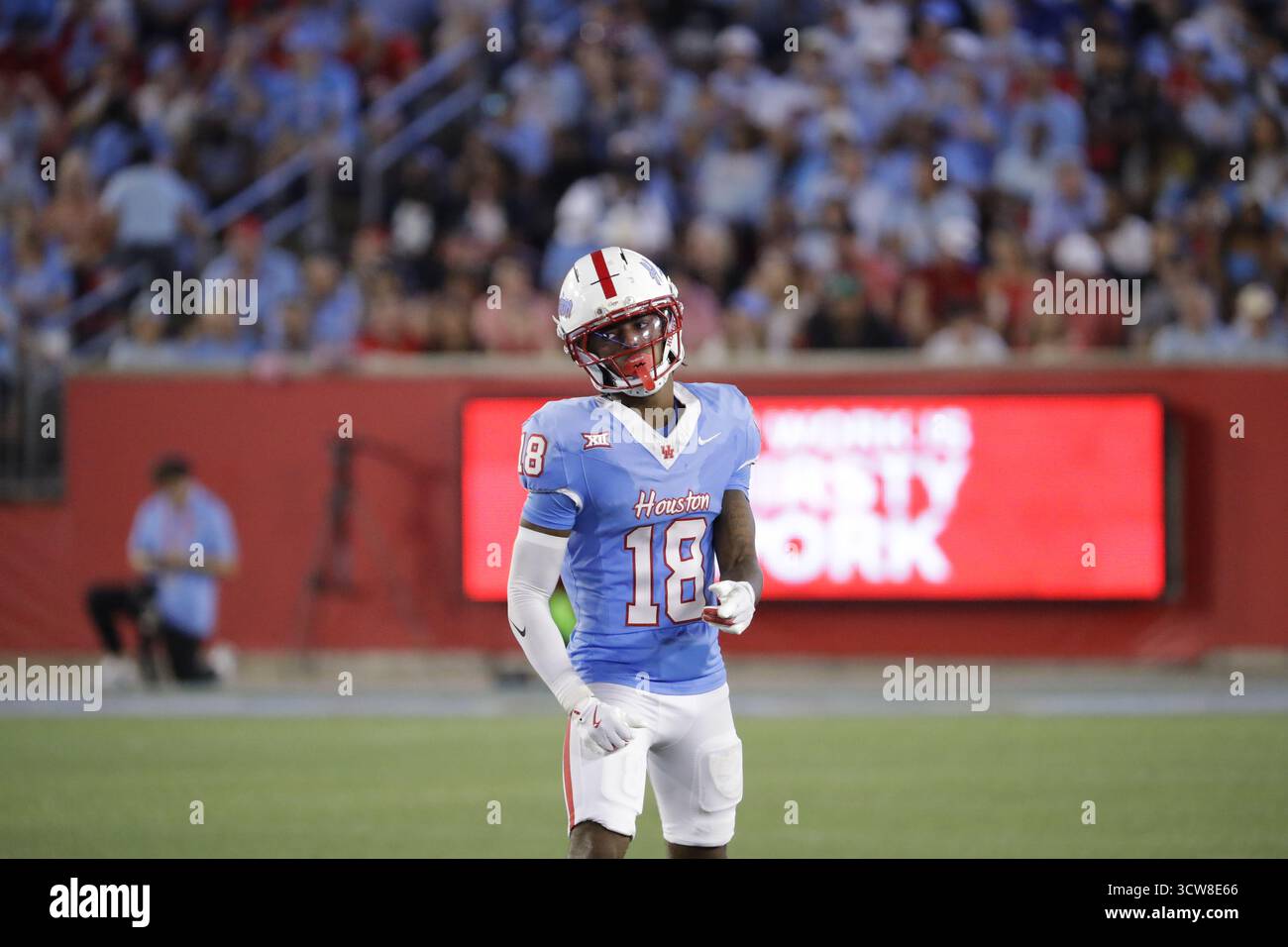 Houston wide receiver Koby Young during an NCAA football game against ...