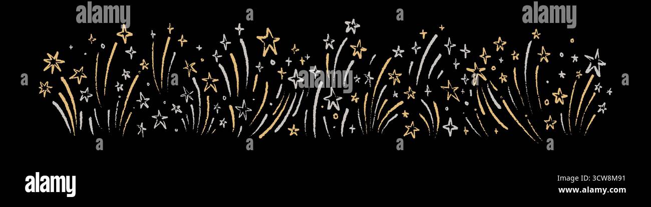 Festive hand drawn firework Stock Vector Images - Alamy