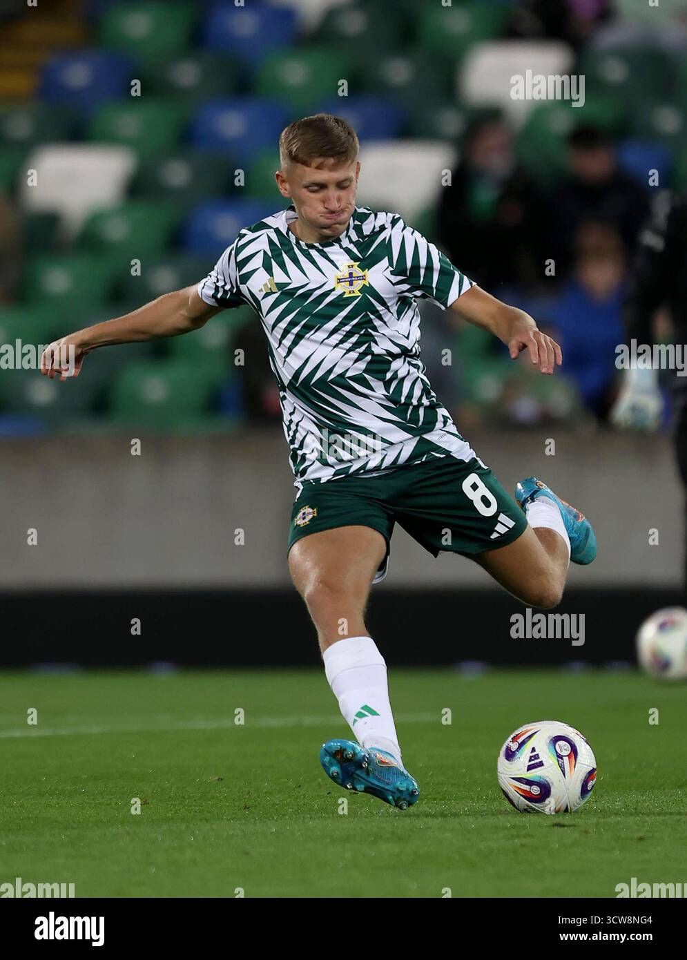 Northern Ireland's Callum Marshall warming up before the FIFA World Cup ...