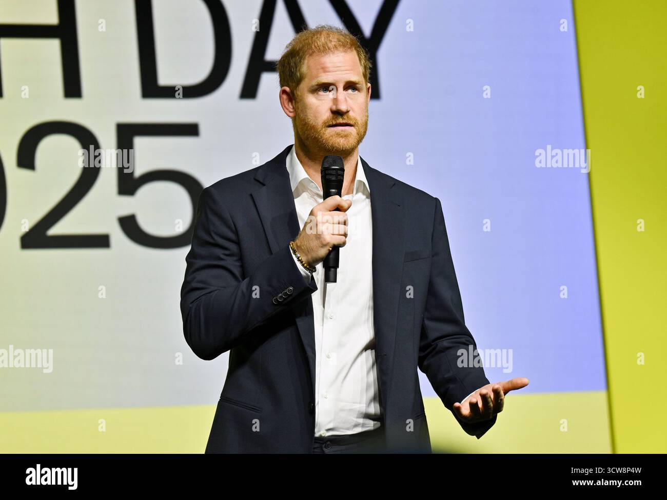 Prince Harry, The Duke of Sussex, speaks at Project Healthy Minds ...