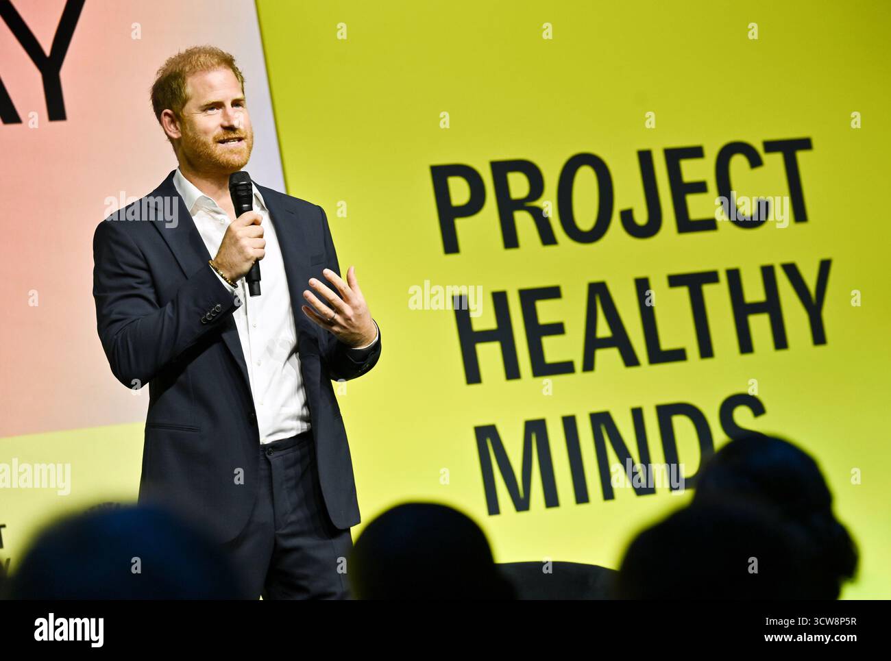 Prince Harry, The Duke of Sussex, speaks at Project Healthy Minds ...