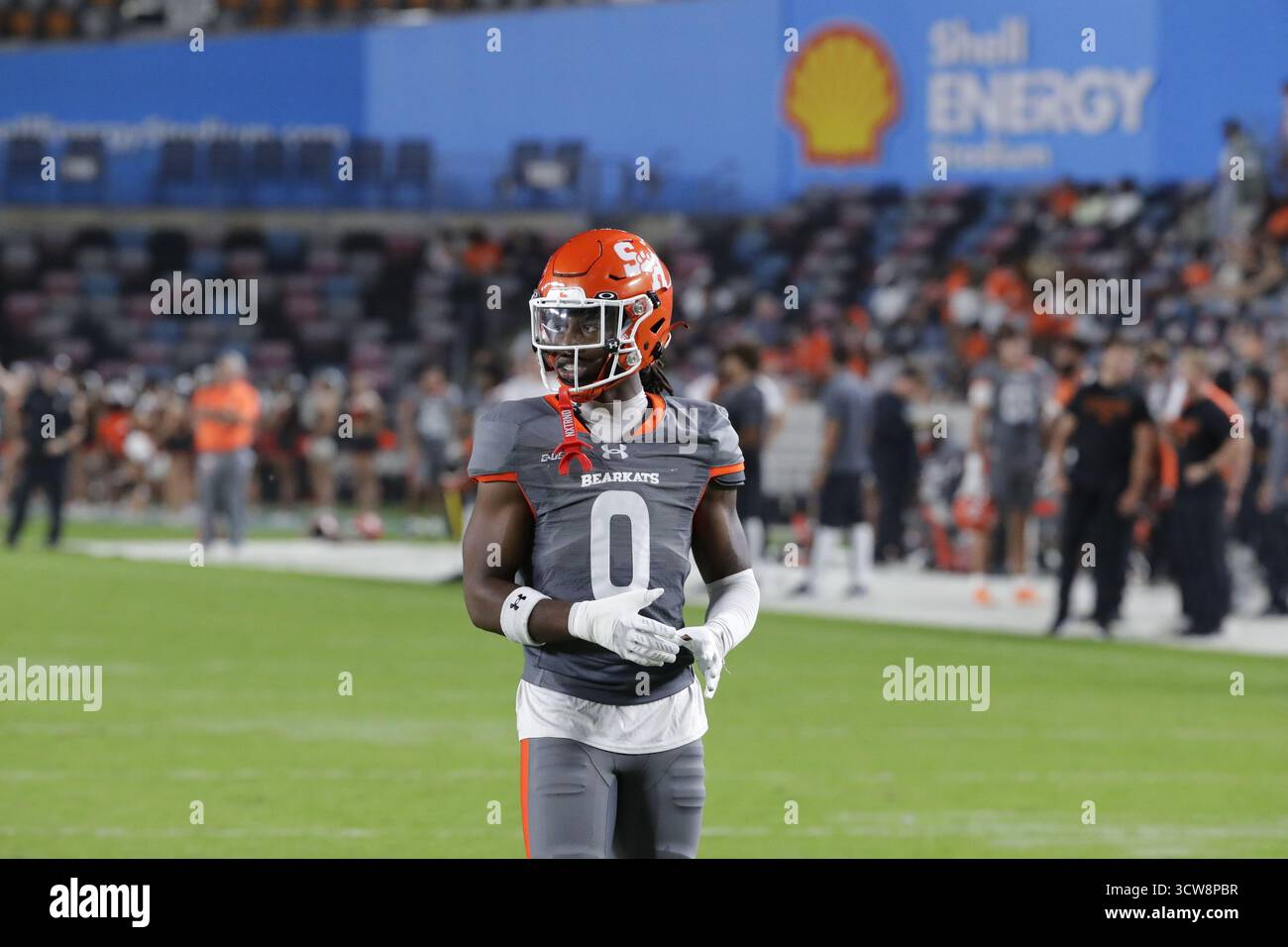 Sam Houston defensive back Alonzo Edwards Jr. during an NCAA football ...