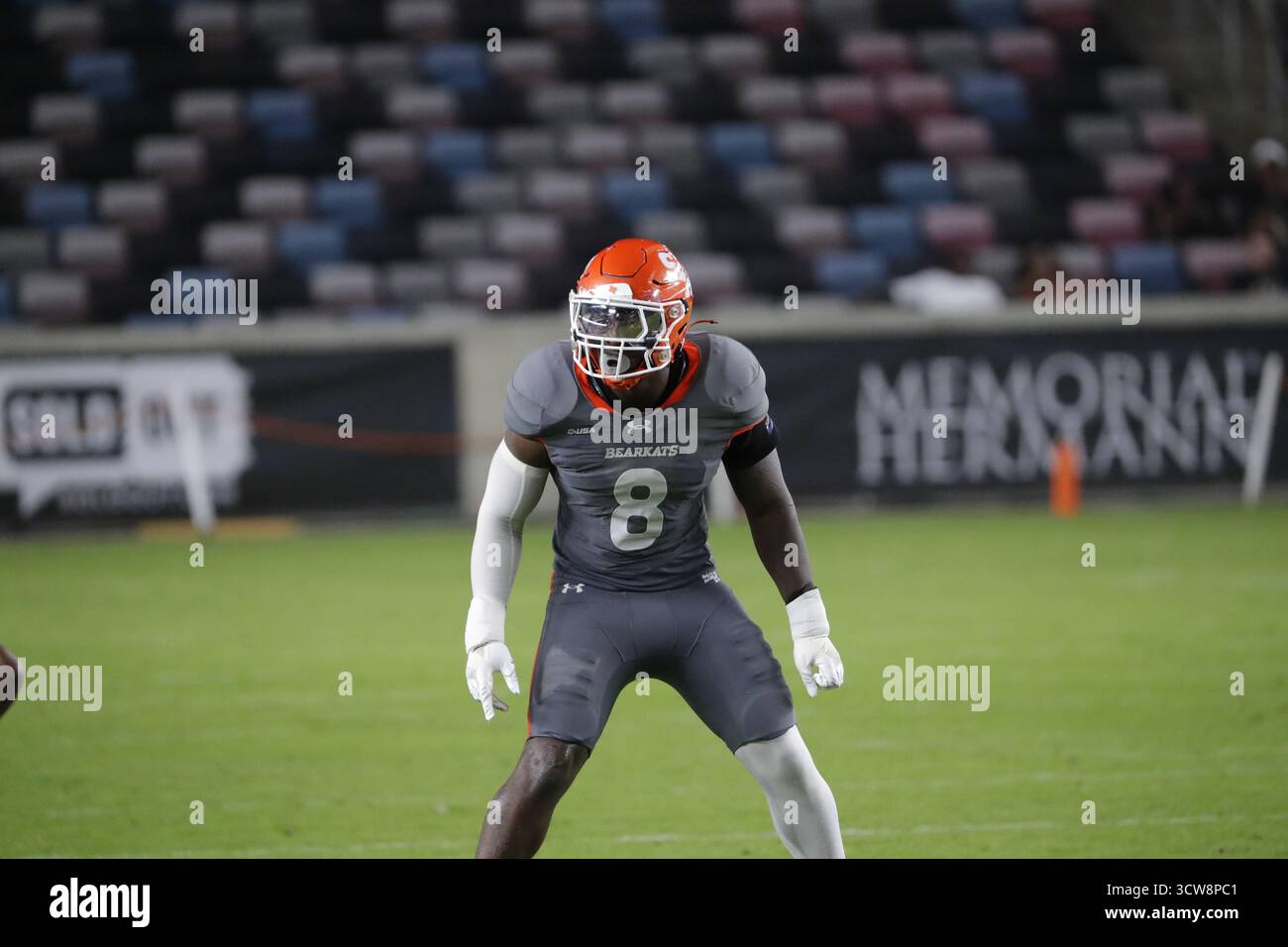 Sam Houston linebacker CJ Johnson during an NCAA football game against ...