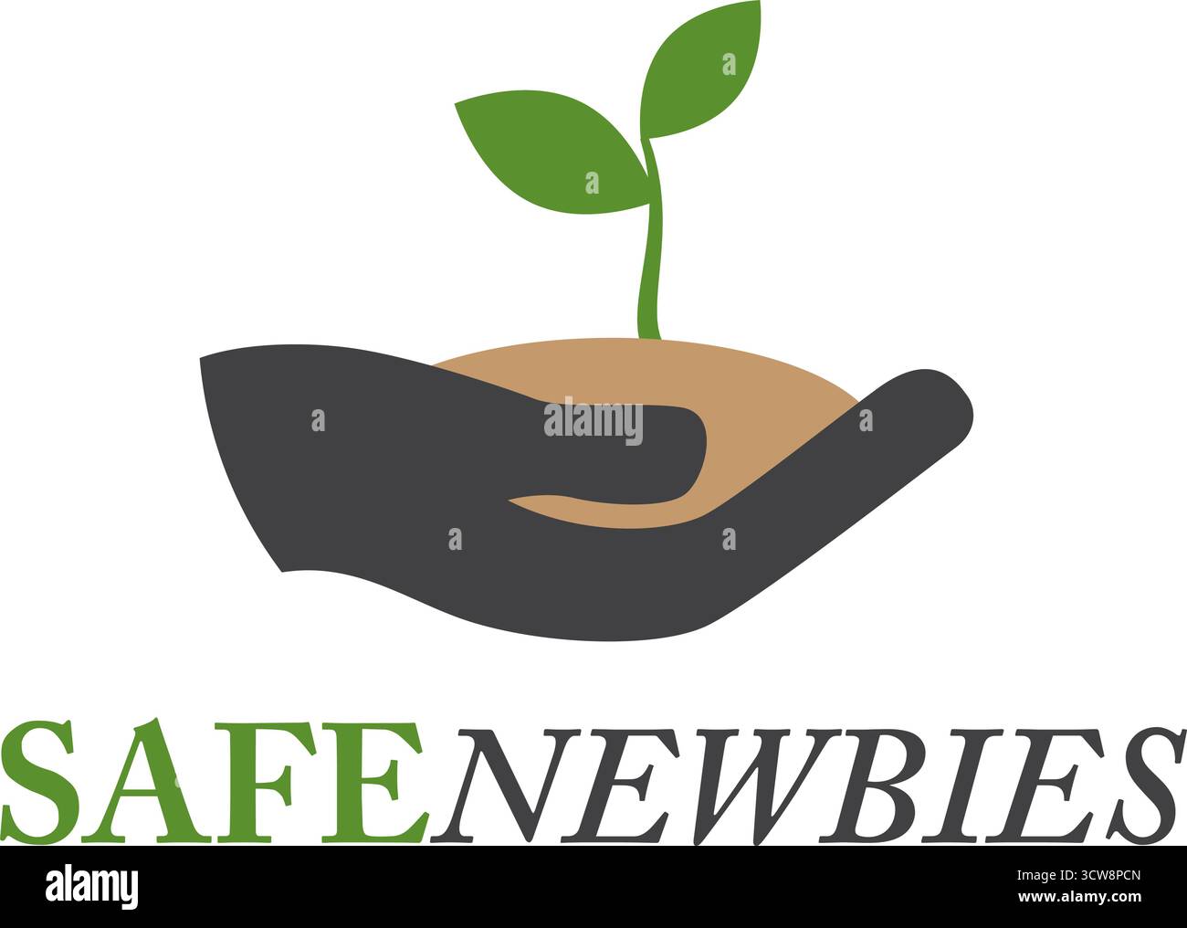 Seed sprouting logo Stock Vector Images - Alamy