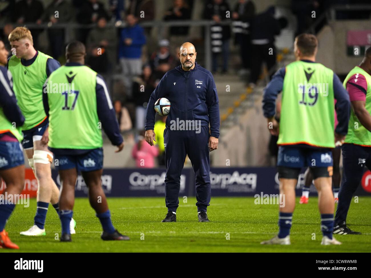 Sale Sharks head coach Marco Bortolami ahead of the Gallagher PREM ...