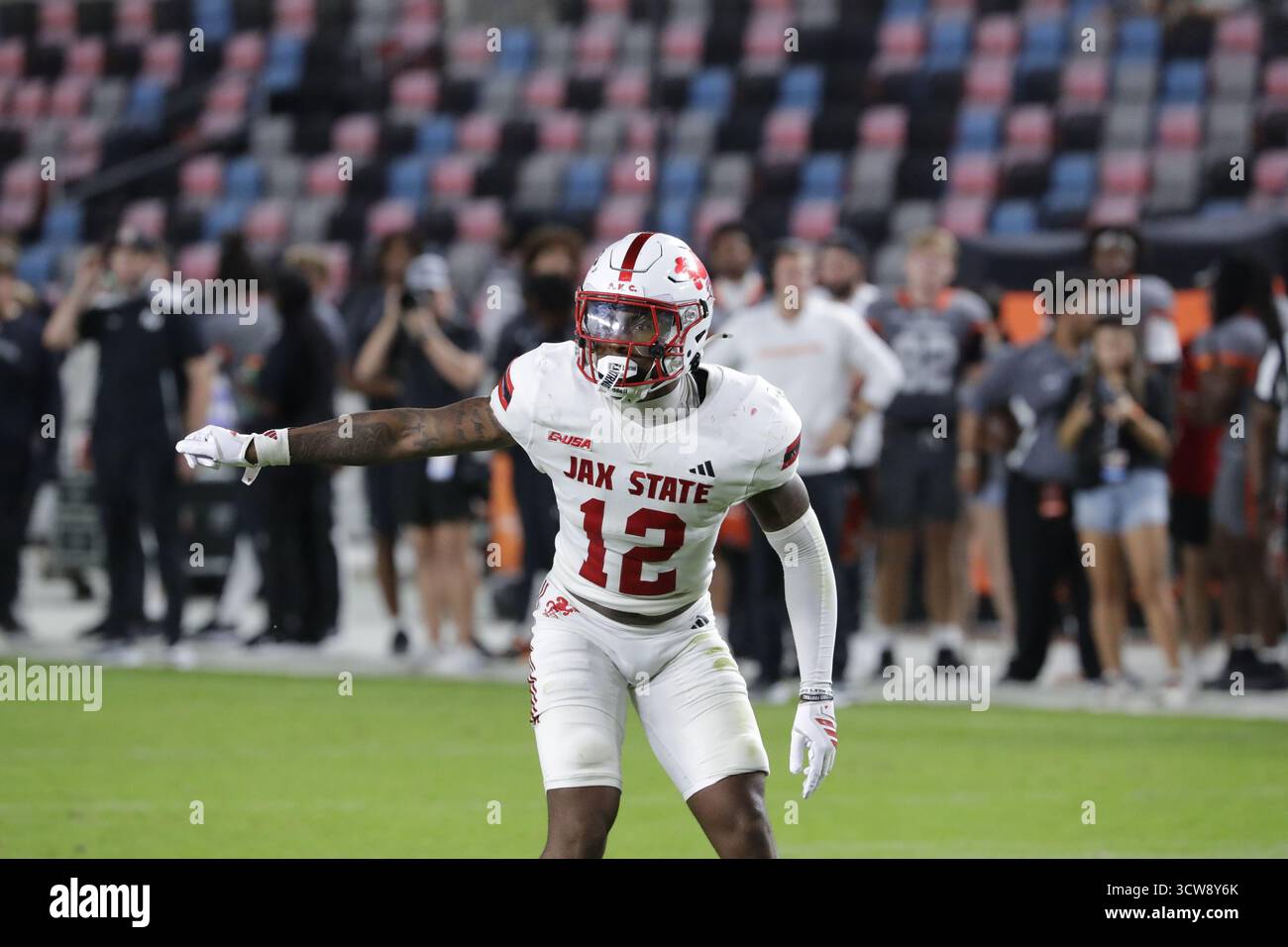 Jacksonville State safety Malcolm Jones during an NCAA football game ...