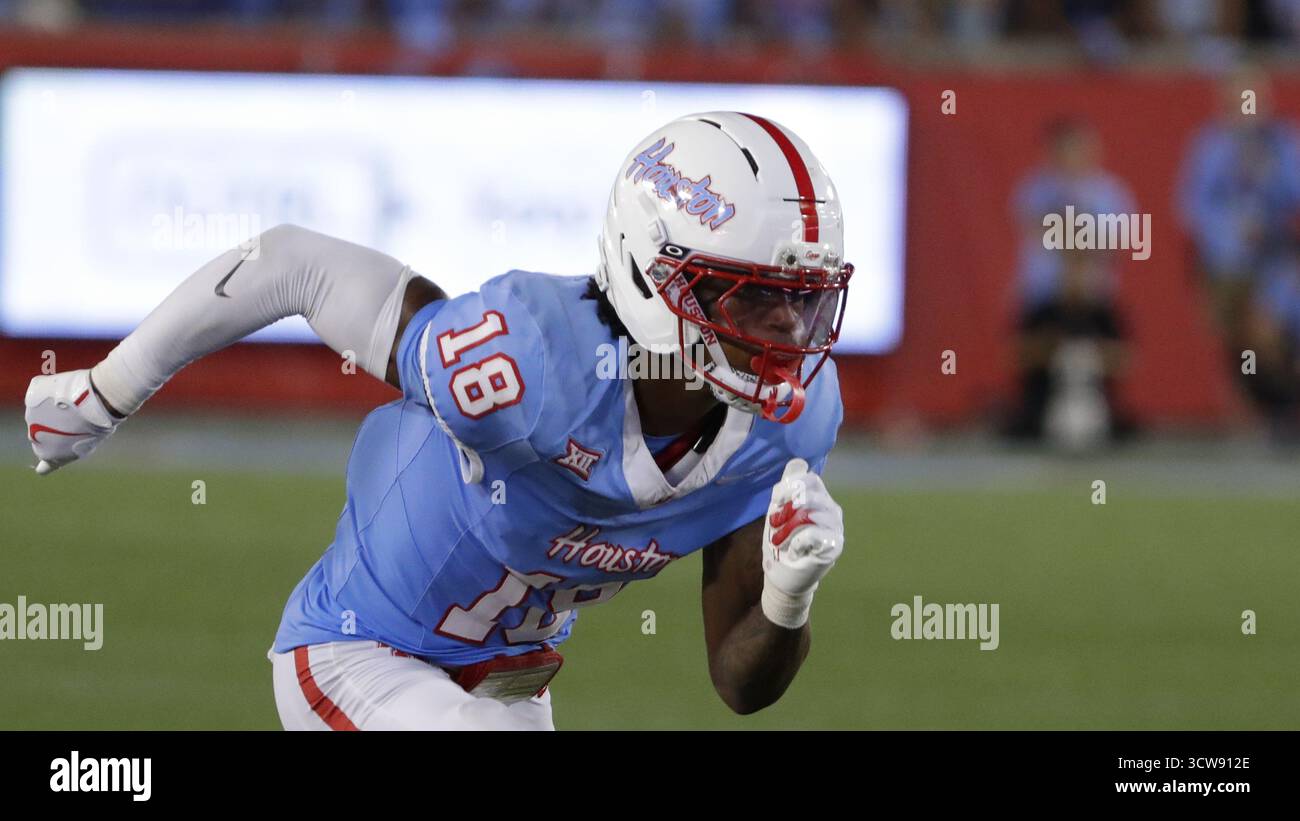 Houston wide receiver Koby Young during an NCAA football game against ...