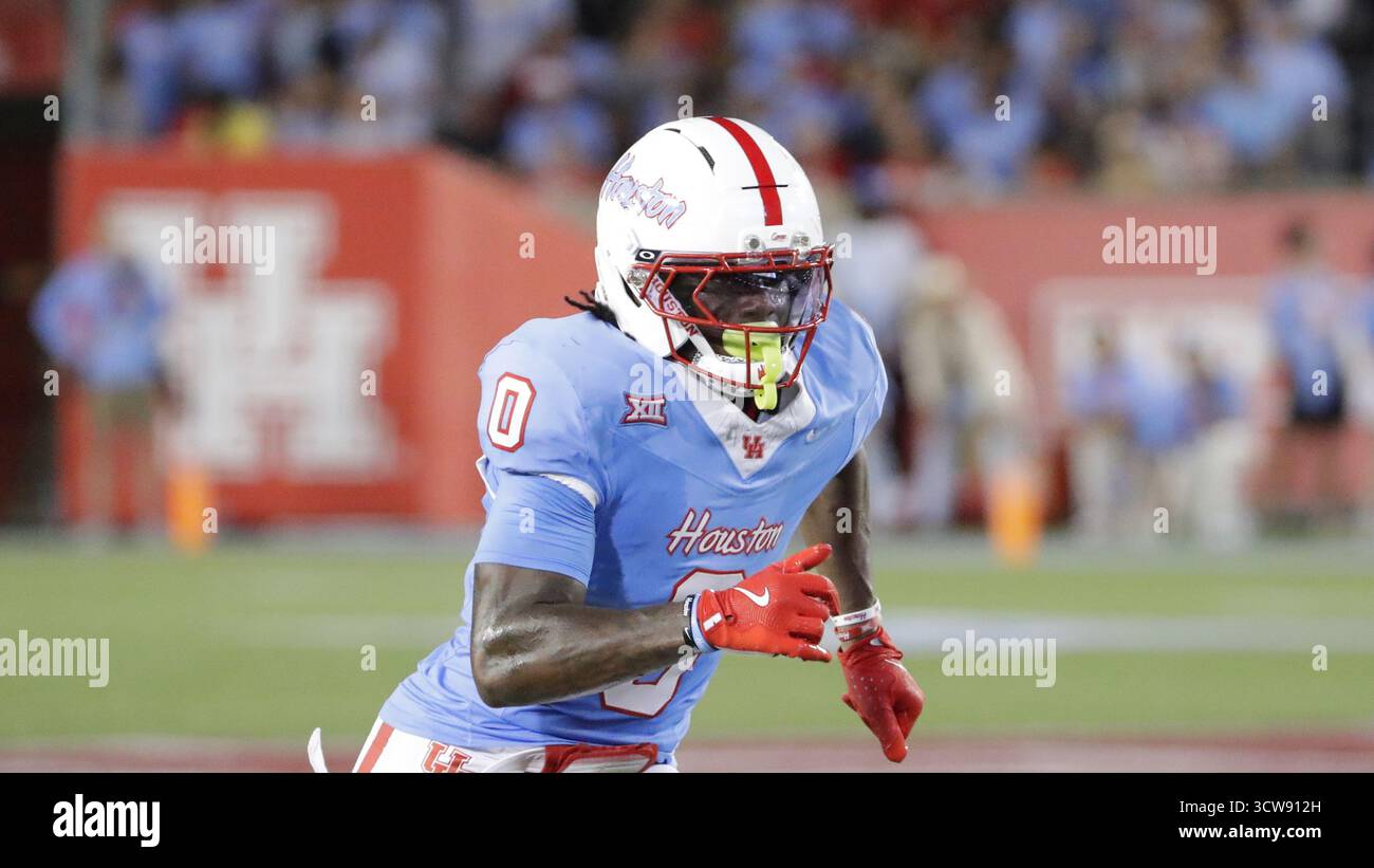 Houston wide receiver Amare Thomas during an NCAA football game against ...