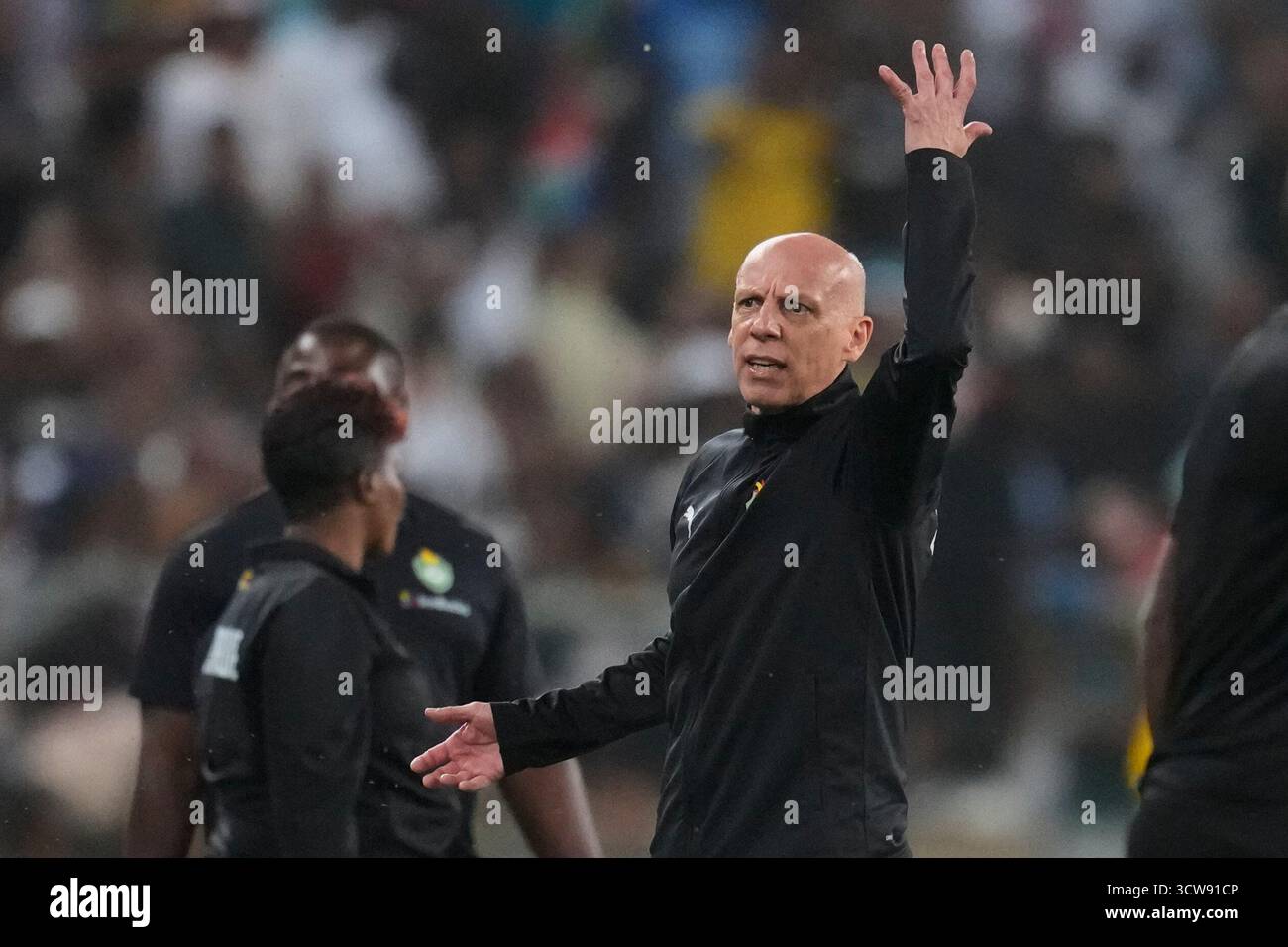 Zimbabwe's head coach Michael Nees reacts during a World Cup 2026 group ...