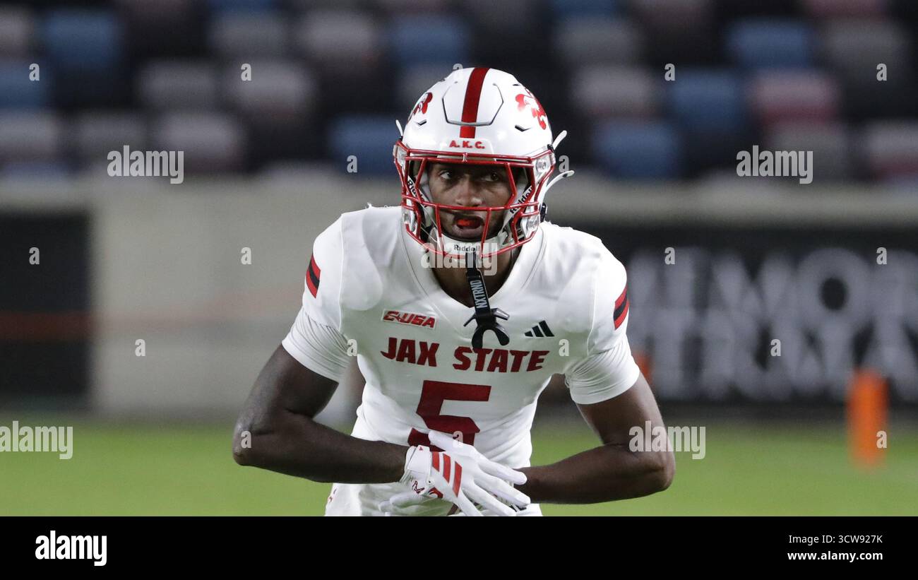 Jacksonville State defensive back Tyrin Taylor during an NCAA football ...