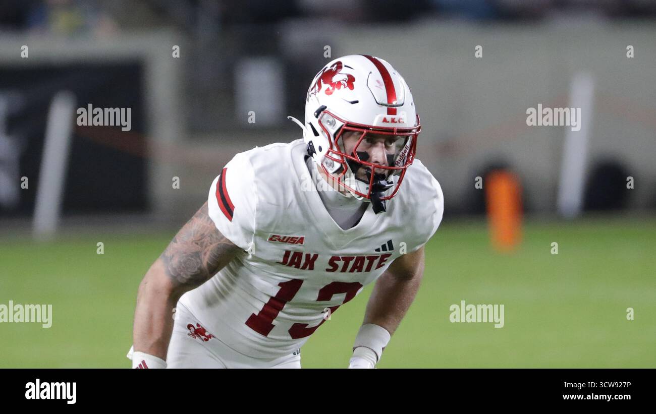 Jacksonville State tight end Pearson Baldwin during an NCAA football ...