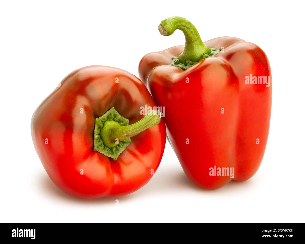 Red bell pepper two Cut Out Stock Images & Pictures - Alamy