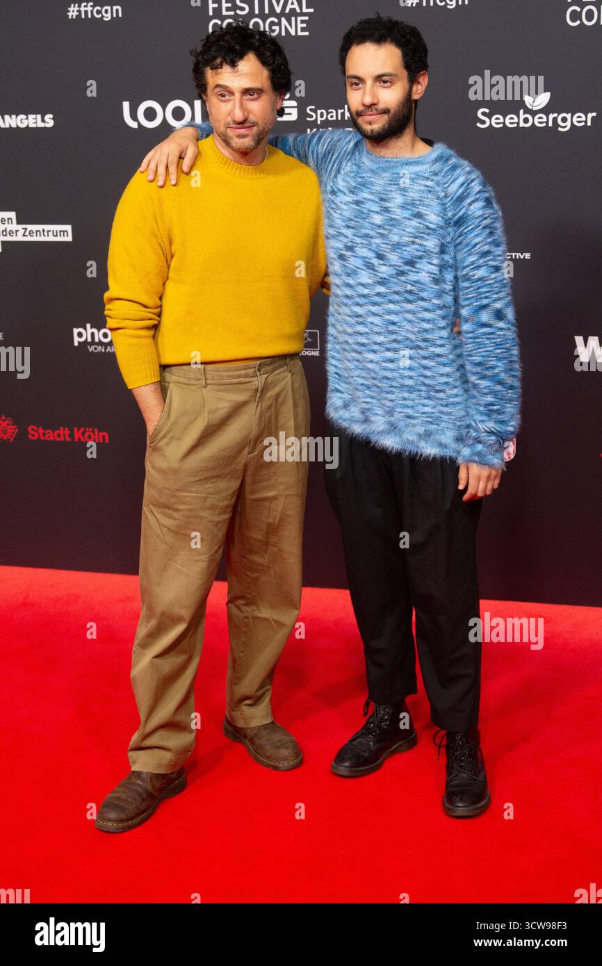 Mehdi Meskar and Serkan Kaya pose at Film Palast in Cologne, Germany ...