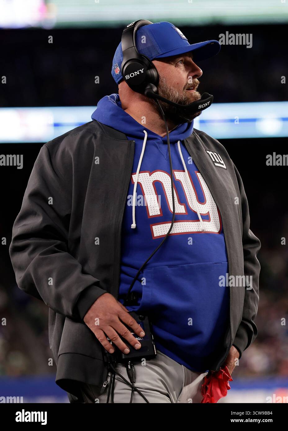 New York Giants head coach Brian Daboll reacts during the second half ...