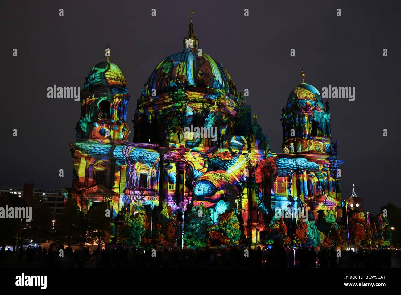 10/09/2025, Berlin, Germany.Illumination at the Berliner Dom, or Berlin ...