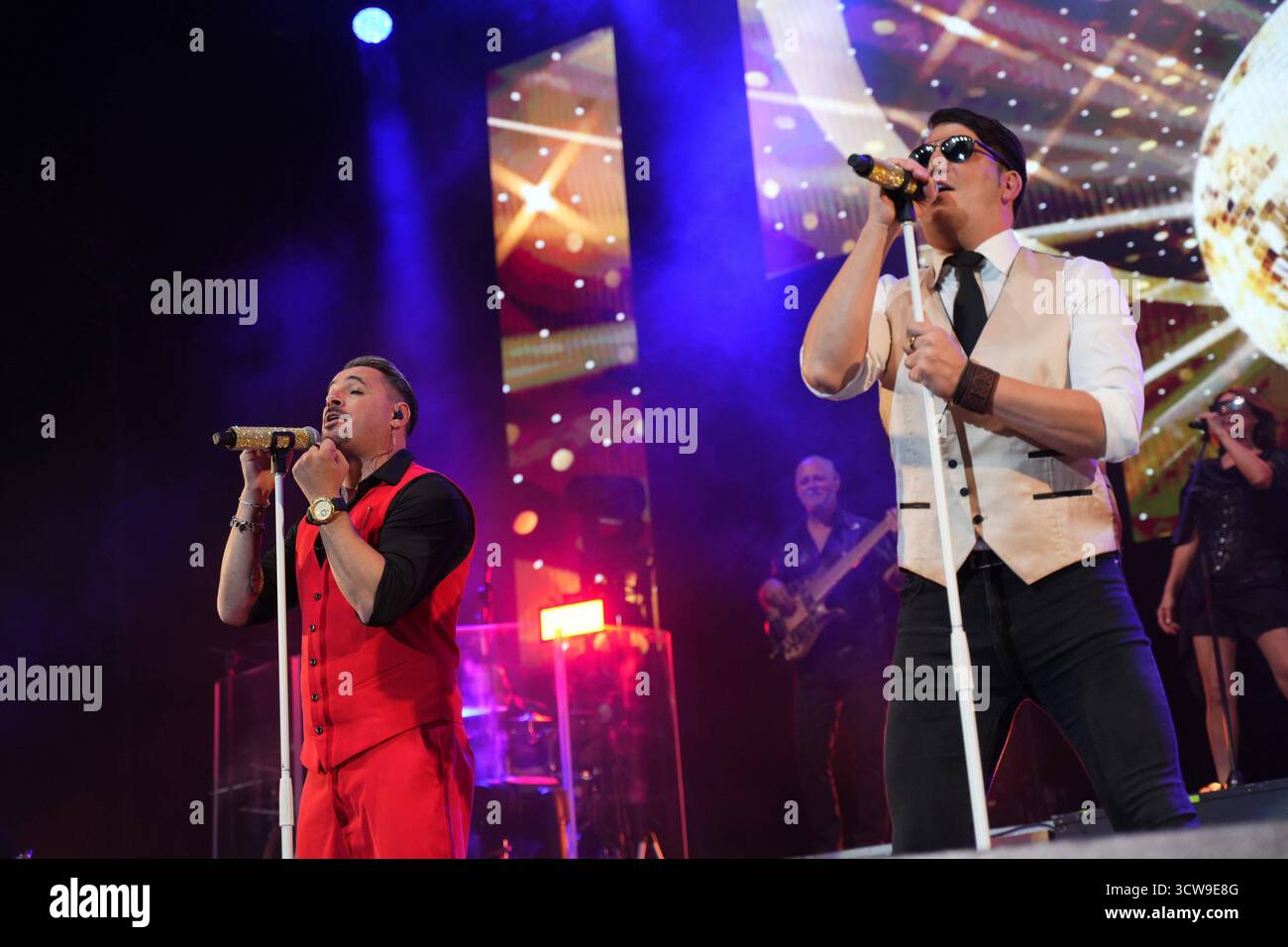 Madrid, Spain. 08th Oct, 2025. Singer Andy y Lucas performing in Madrid ...