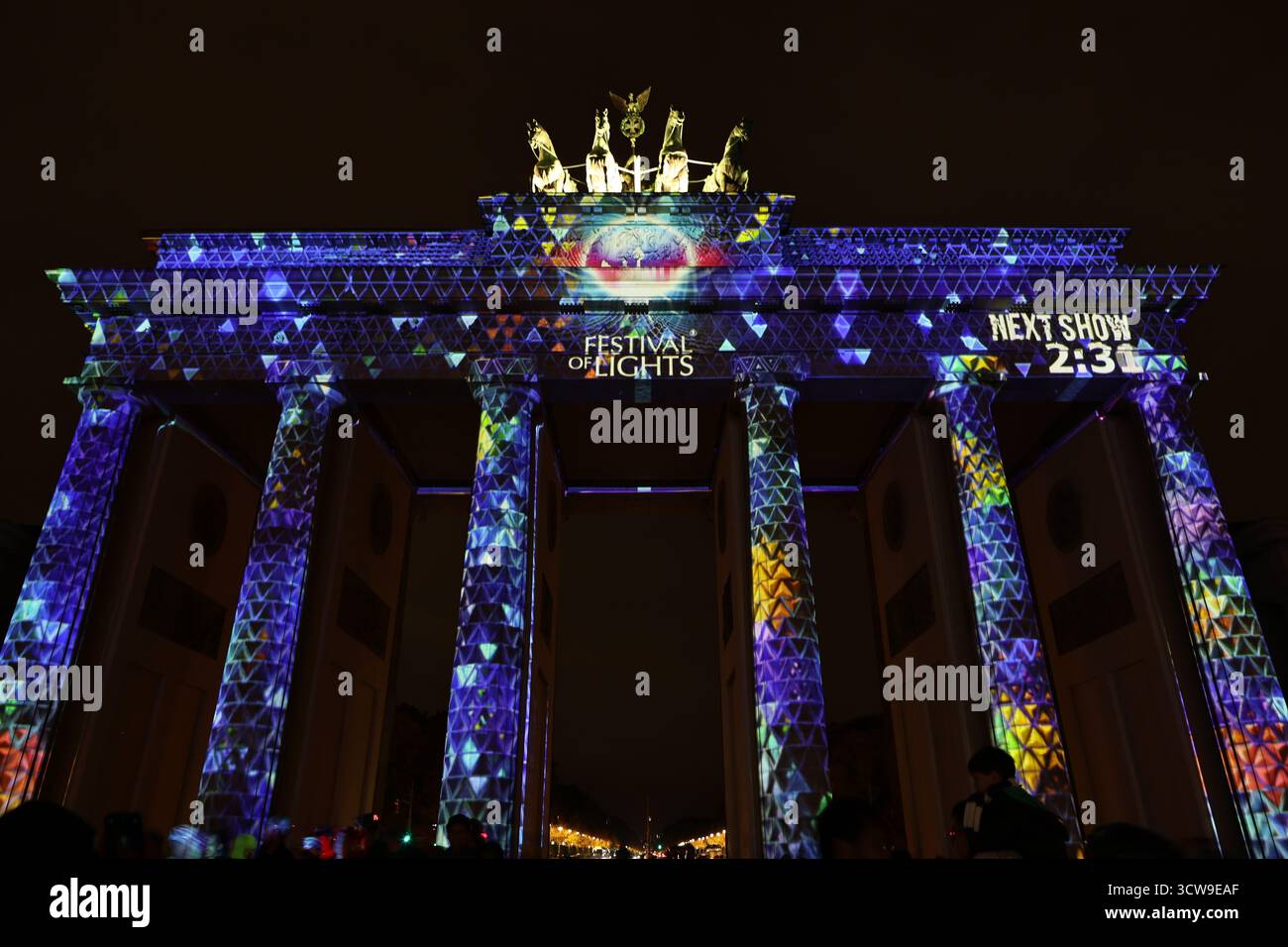 10/09/2025, Berlin, Germany.Illumination at the Brandenburger Tor. The ...