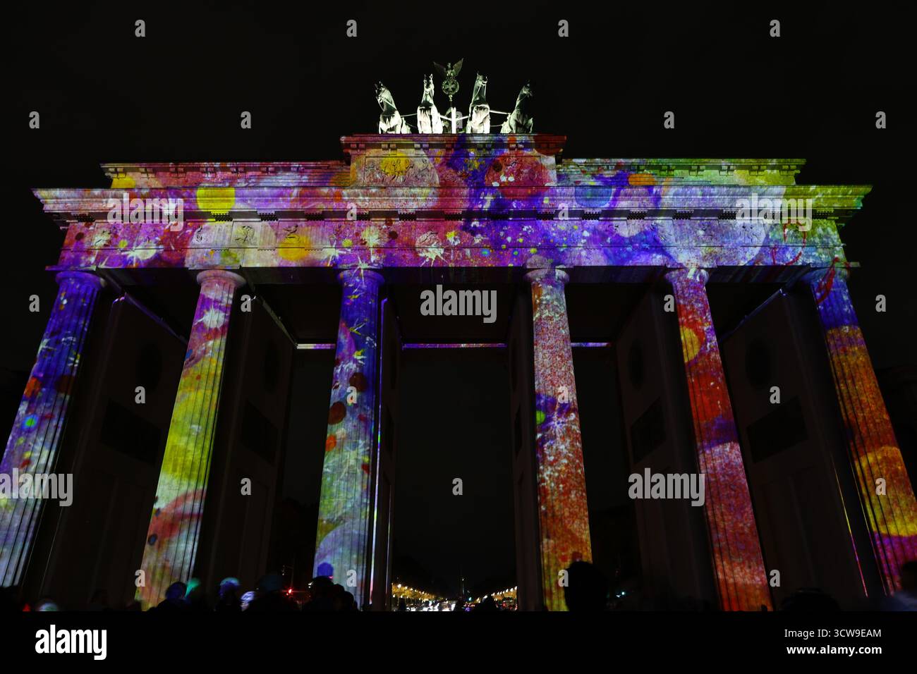 10/09/2025, Berlin, Germany.Illumination at the Brandenburger Tor. The ...