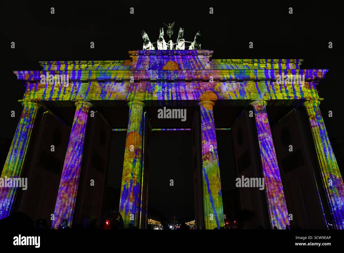 10/09/2025, Berlin, Germany.Illumination at the Brandenburger Tor. The ...