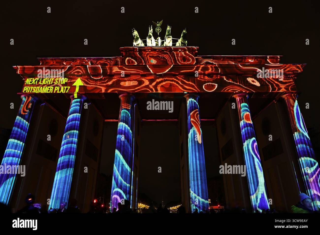 10/09/2025, Berlin, Germany.Illumination at the Brandenburger Tor. The ...