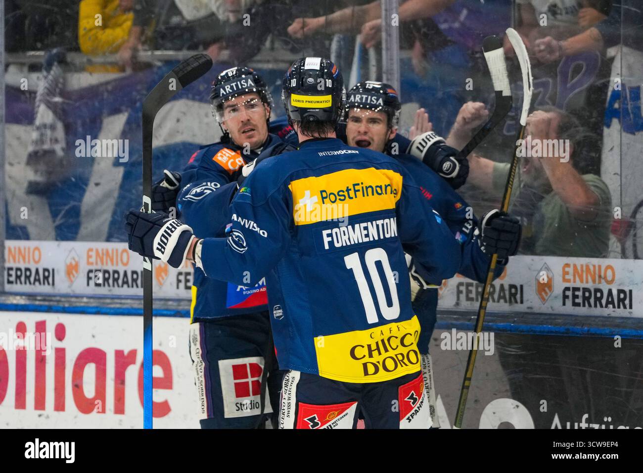 10/10/2025, Ambri, Gottardo Arena, NL: HC Ambri-Piotta - HC Ajoie, #87 ...