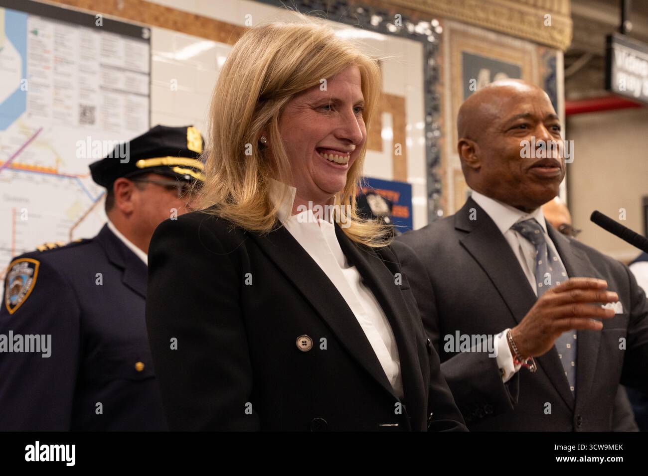 Manhattan, USA. 10th Oct, 2025. New York City mayor Eric Adams and ...