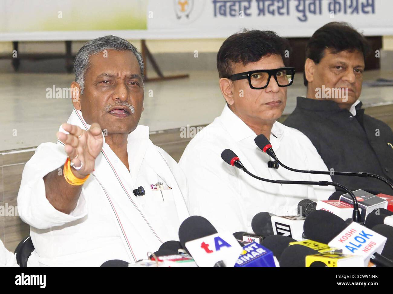 PATNA, INDIA - OCTOBER 10: Congress Rajya Sabha MP Akhilesh Prasad ...