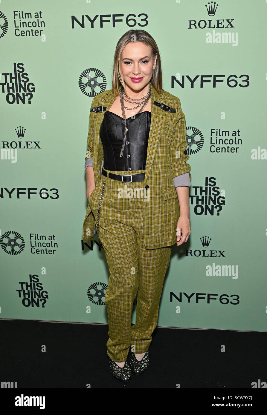 Alyssa Milano attends the premiere of "Is This Thing On?" at Alice ...