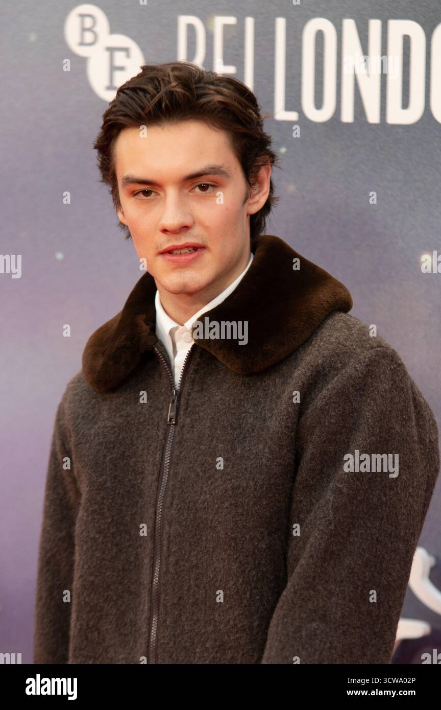 London, United Kingdom. 10th October 2025. Louis Partridge on the red ...